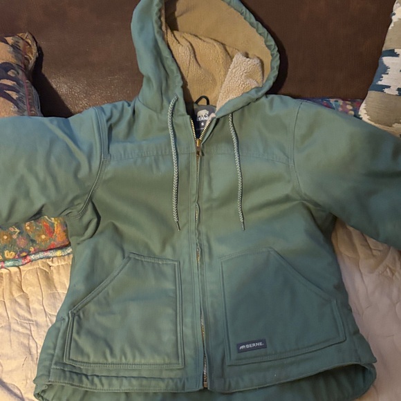 Berne | Jackets & Coats | Berne Green Hooded Jacket | Poshmark